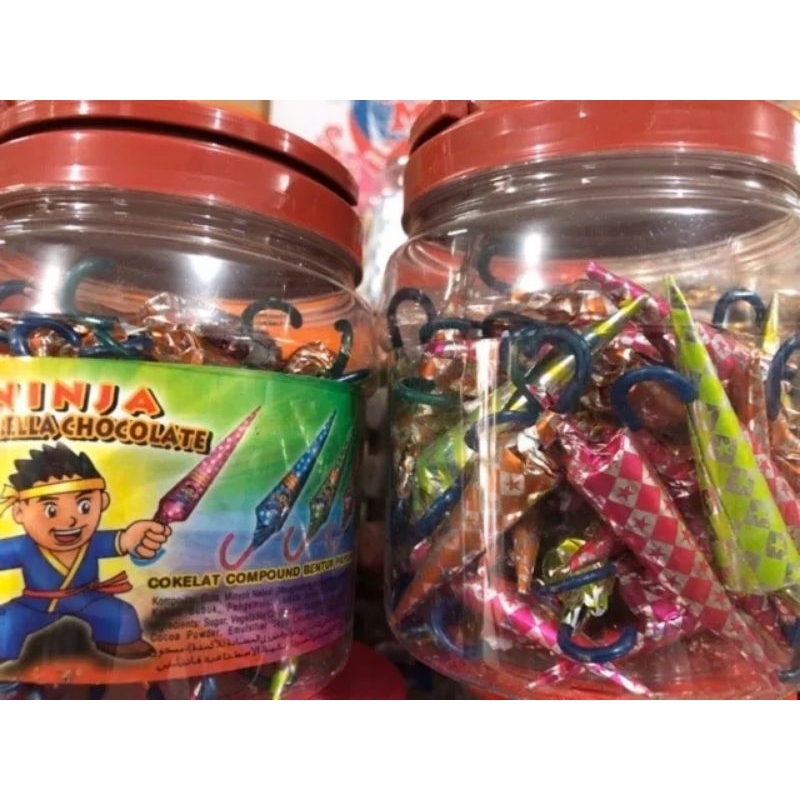 Jual Coklat Ninja Chocolate Payung Permen Payung Jadul | Shopee Indonesia