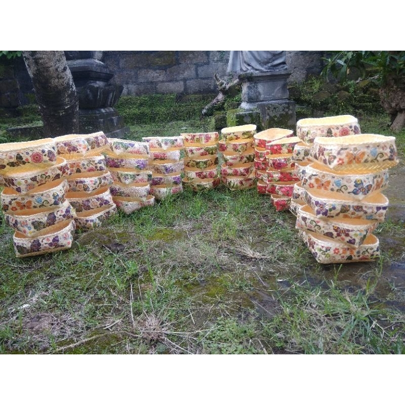 Jual Kepe sodan bambu decoupage FREE NAMA | Shopee Indonesia