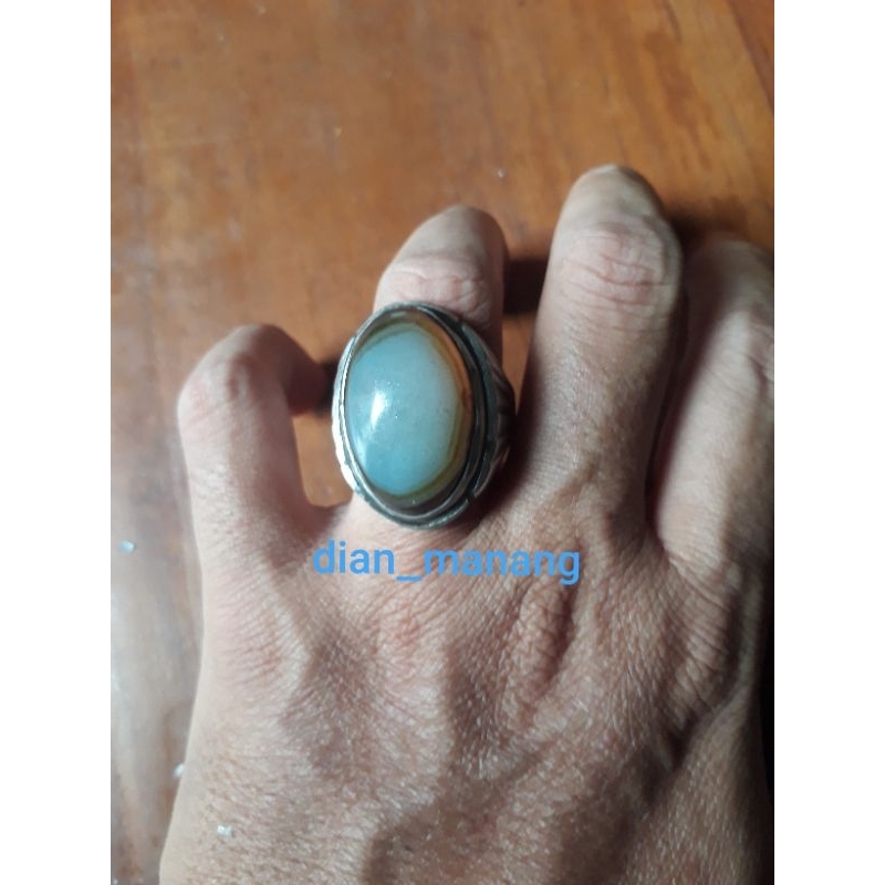 Jual Cincin Batu Akik Pamor Puser Bumi Peninggalan Mbah Spirit Maung ...