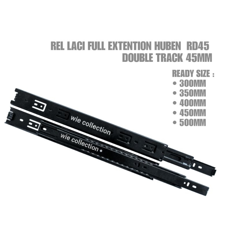 Jual REL LACI HITAM RD45 400MM / REL LACI HITAM DOUBLE TRACK 40CM / REL ...