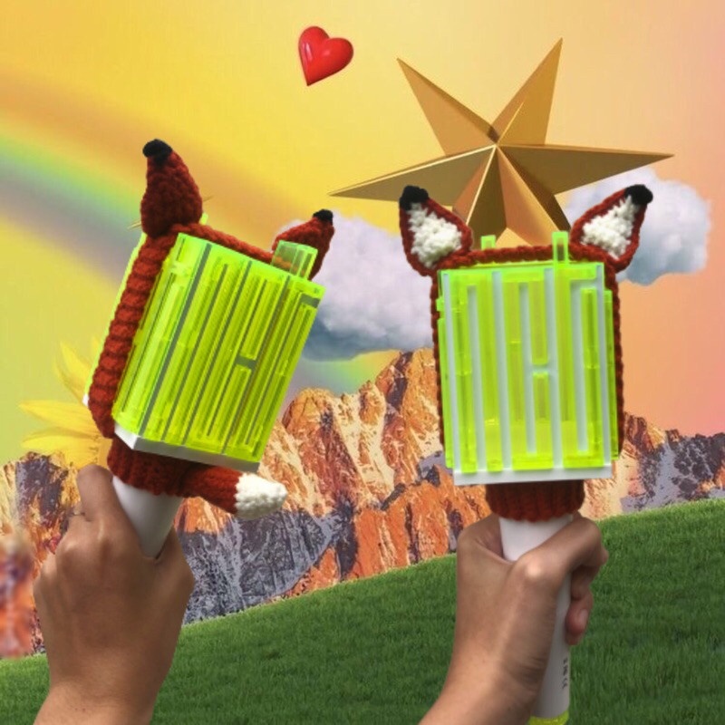 Jual Nct Lightstick deco Neobong headband headcover crochet lightstick ...