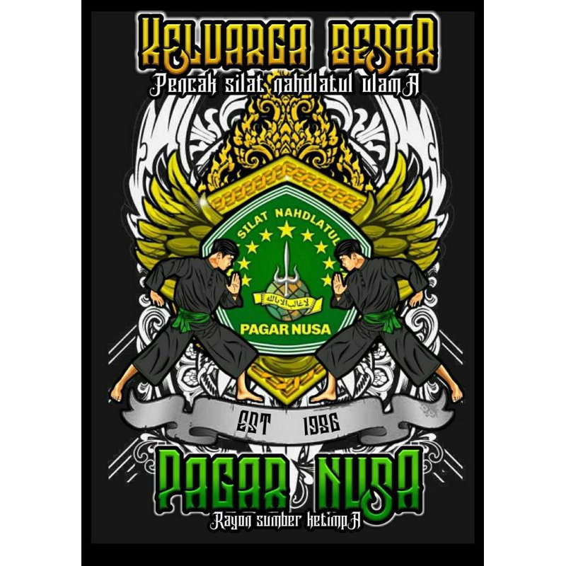 Jual Stiker pencak silat pagar nusa || Stiker pagar nusa ukuran A6 ...