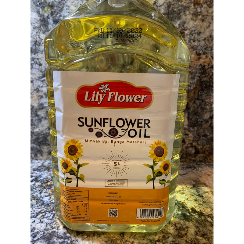 Jual lily flower sunflower oil 5L | Shopee Indonesia