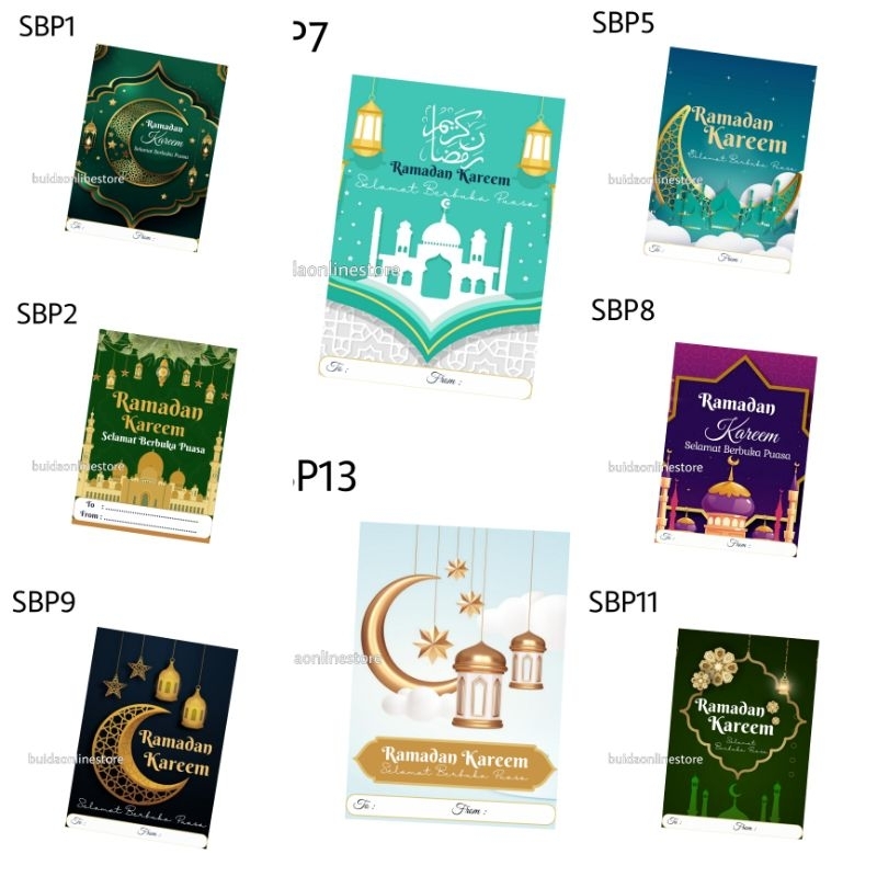 Jual Stiker Ramadhan Label Selamat Berbuka Puasa Ramadan Kareem Sticker ...
