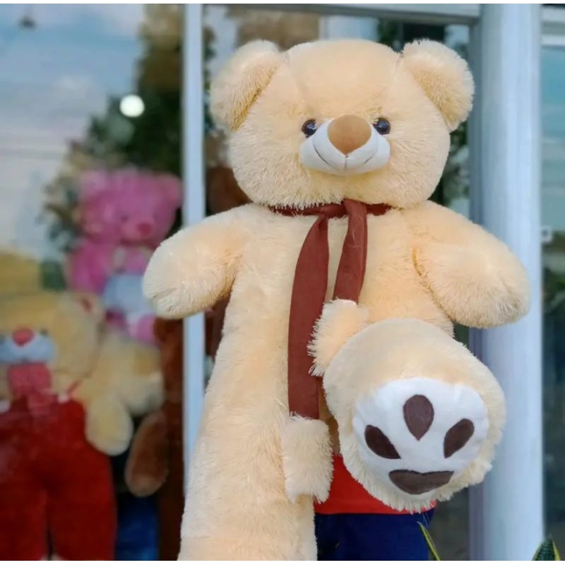Jual boneka beruang teddy bear syal TELAPAK jumbo | Shopee Indonesia Jual boneka beruang teddy bear syal TELAPAK jumbo | Shopee Indonesia