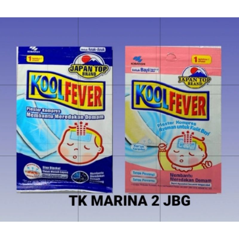 Jual KOOLFEVER ANAK - KOOLFEVER BAYI - Plester Kompres Pereda Demam ...