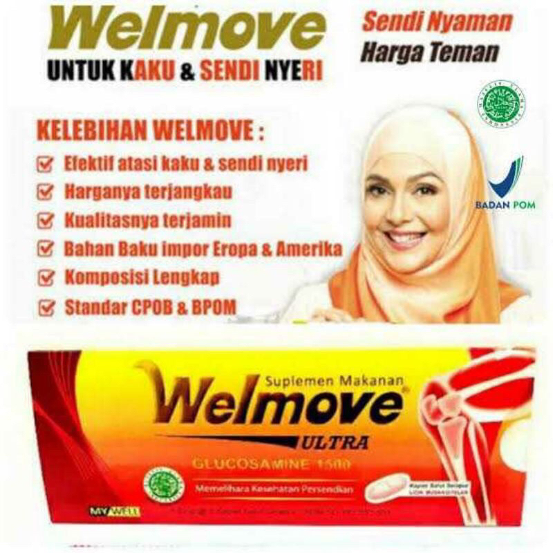 Jual Welmove Dan Welmove Ultra per Lembar isi 5 Kaplet / Welmove Merah ...