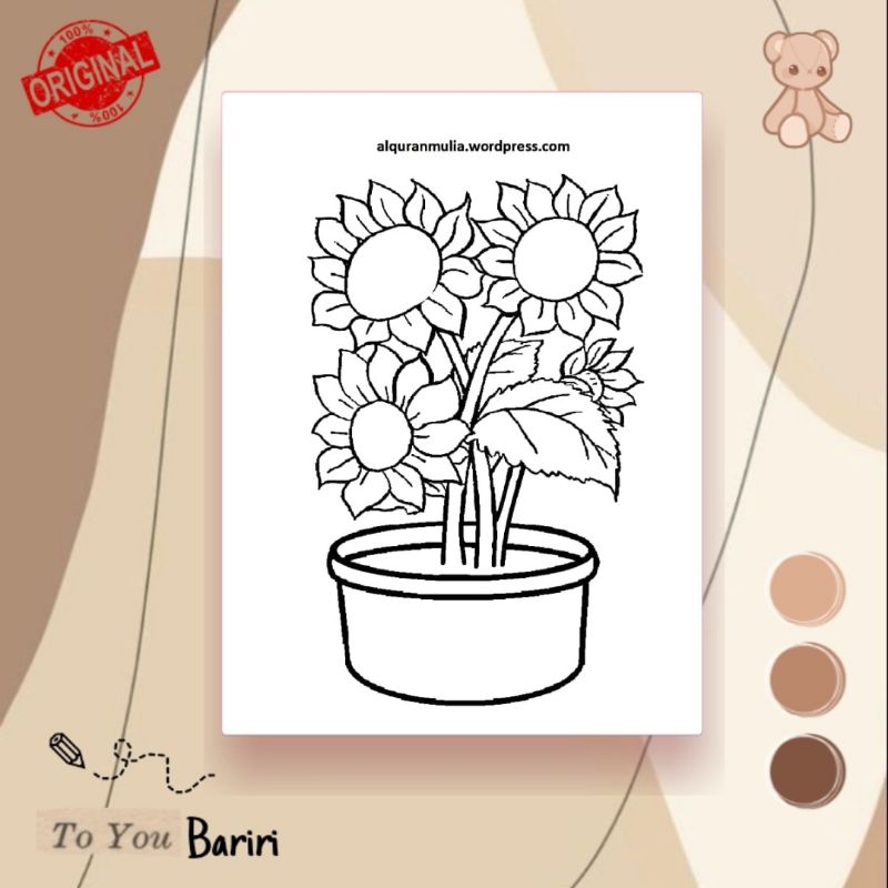 Jual Gambar Sketsa Mewarnai | TUMBUHAN | Sketsa lukis | Sketsa Sablon ...