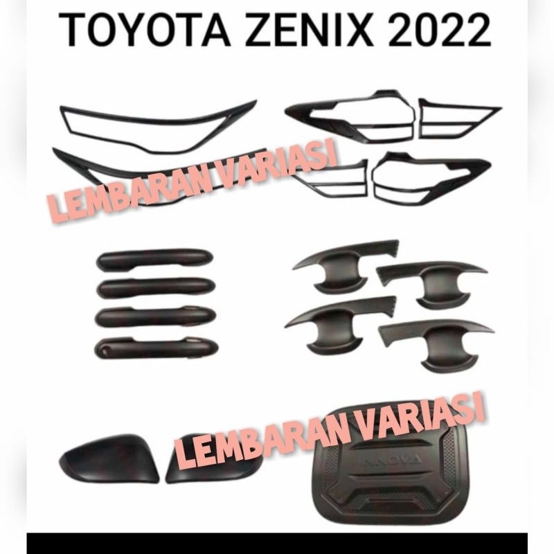 Jual Paket super lengkap innova zenix 2023 hitam chrome | Shopee Indonesia