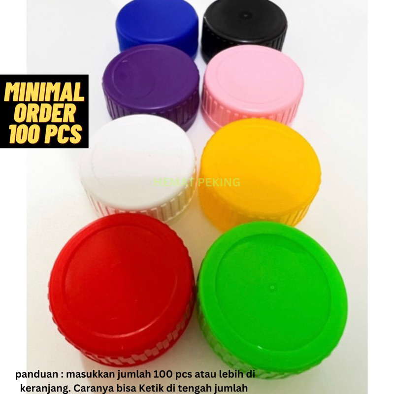 Jual Tutup Botol Plastik Long Neck LN BARU Aqua SEGEL | Shopee Indonesia