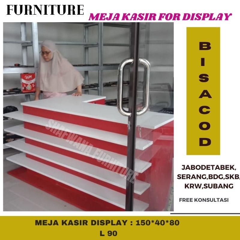 Jual Meja kasir toko / meja display produk / meja minimarket best ...