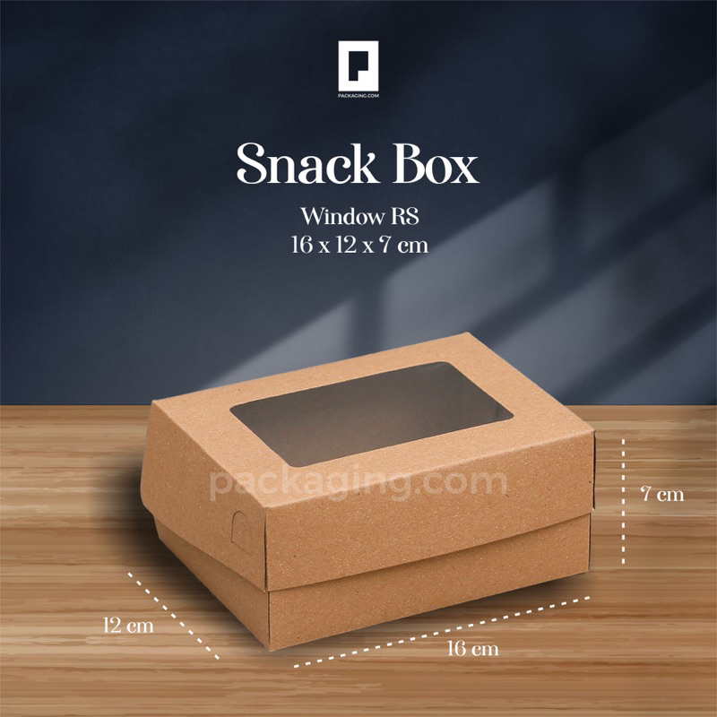 Jual Box Kraft Window R5 uk 16x12x7/Box kue r5/Dus kue r5 /Dus ...