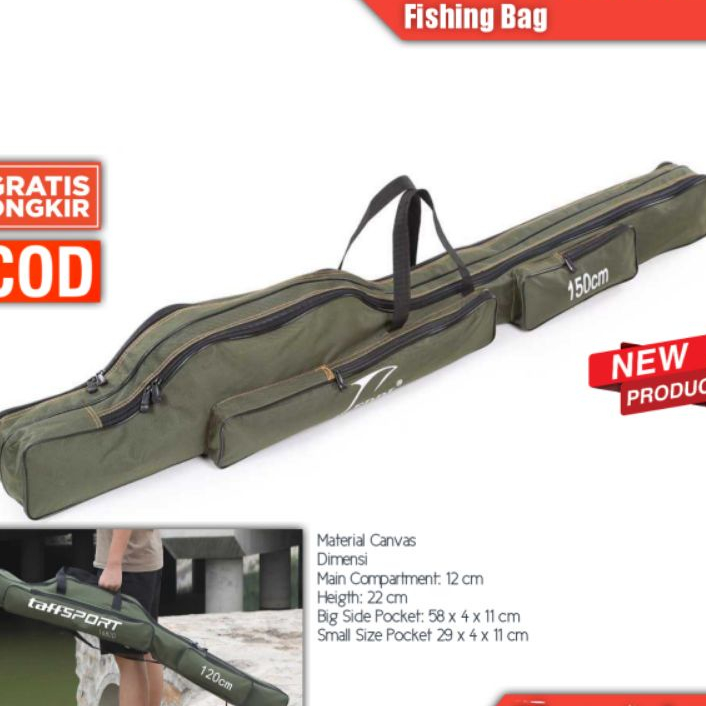 Jual Tas Pancing Murah Berkualitas Memancing TaffSPORT Tas Pancing ...