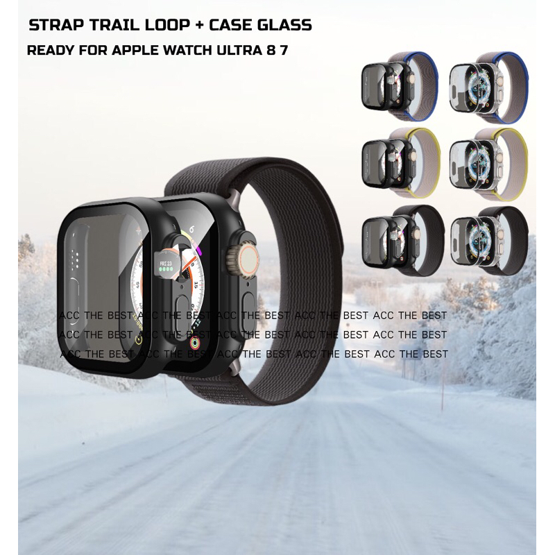 Jual STRAP IWATCH ULTRA 1 2 STRAP IWATCH 9 8 7 TRAIL + CASE TEMPERED ...