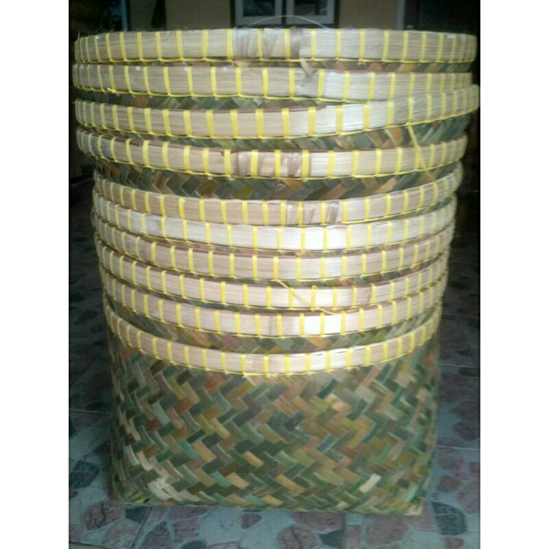 Jual Keranjang Anyaman Kulit Bambu Hinis Tompo Diameter 55 cm Tolombong ...