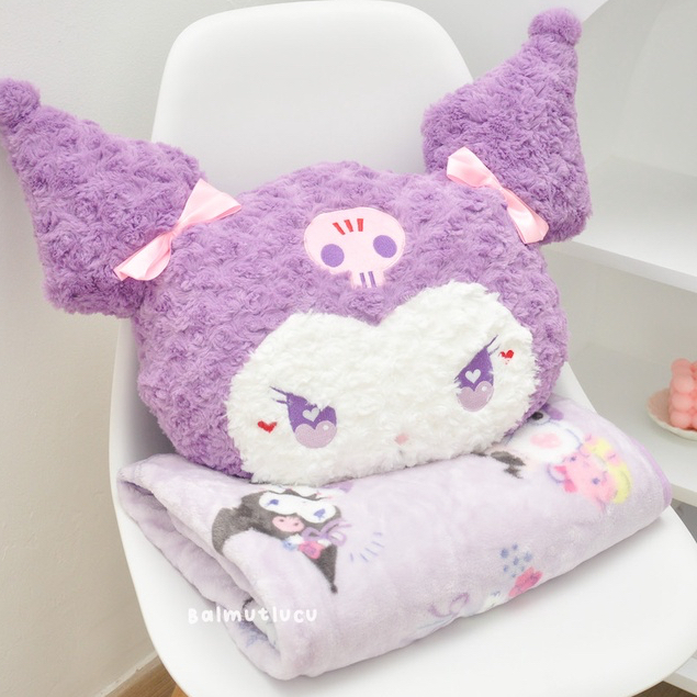 Jual BALMUTLUCU | Bantal Selimut Balmut Lilac Kuromi | Shopee Indonesia