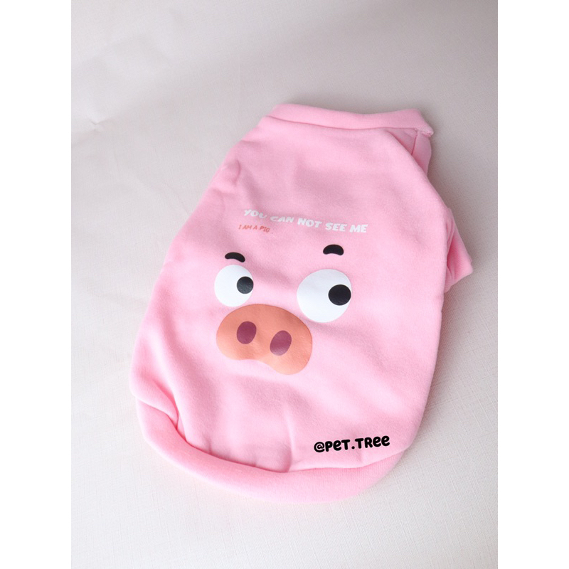 Jual PET TREE • Pig Top Kaos Motif Kartun Baju Anjing Kucing | Shopee ...
