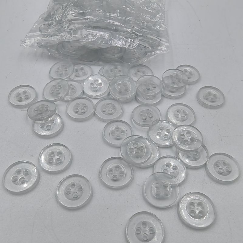 Jual KANCING BAJU KEMEJA 18 L LOBANG 4 UKURAN 1,1 CM WARNA WARNI PER ...