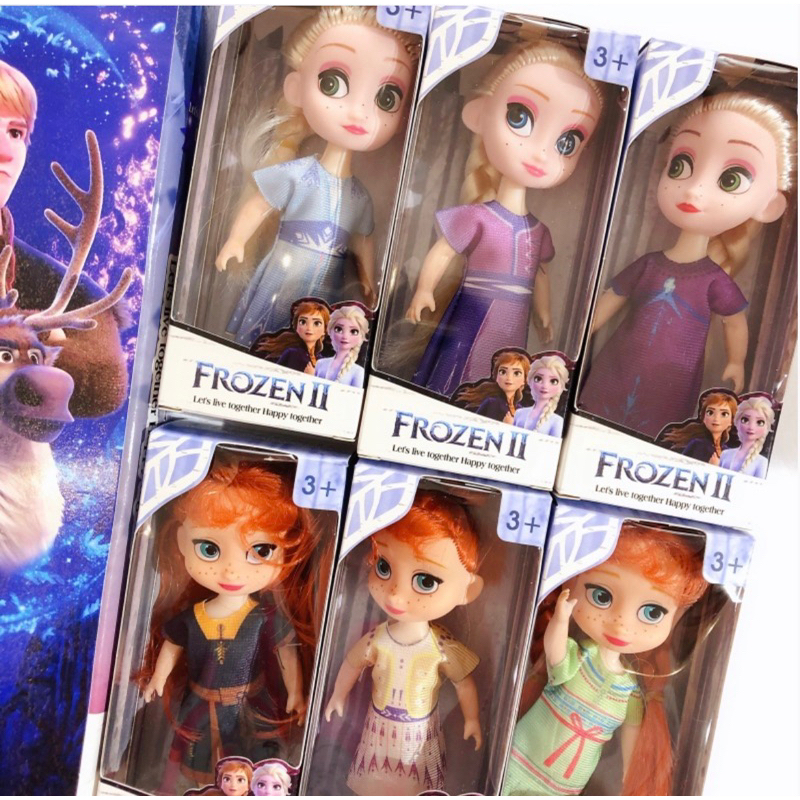Jual boneka frozen elsa ana dan disney princess 1 box isi 6 boneka ...