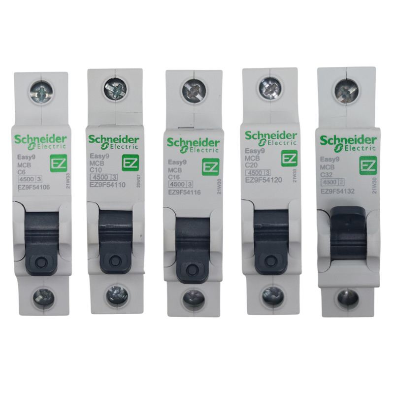 Jual Schneider Easy9 MCB 1 Phase 4A 6A 10A 16A 20A 25A 32A 40A | MCB EZ9 Schneider Electric ...