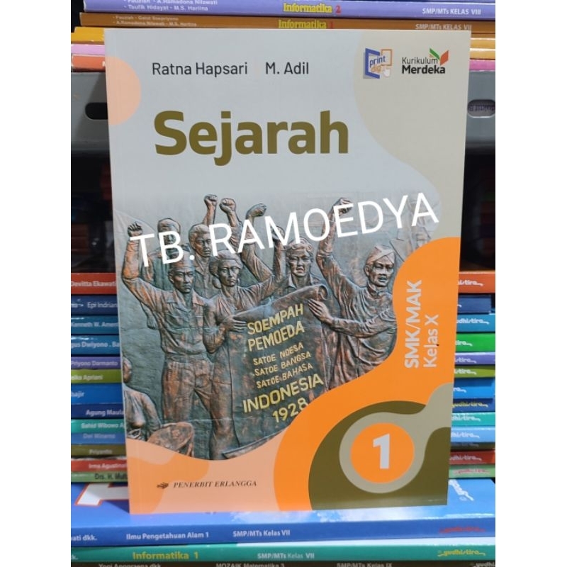Jual Buku Sejarah SMK/MAK kelas X Kurikulum Merdeka Erlangga | Shopee Indonesia