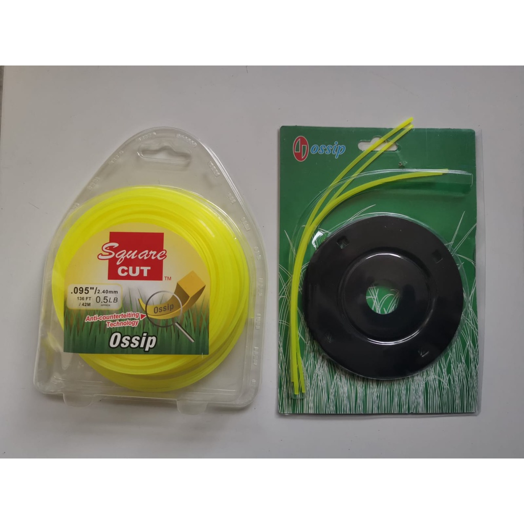 Jual PAKET PIRINGAN SENAR MESIN POTONG RUMPUT DAN SENAR 42M MEREK OSSIP ...