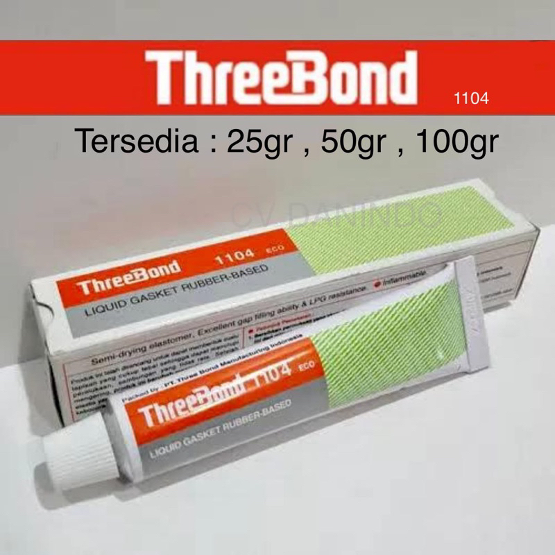 Jual Threebond 1104 Lem Gasket Paking Cair 25gr 50gr 100gr | Shopee ...