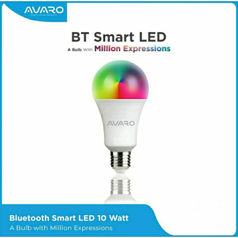 Jual Avaro Smart LED Bulb RGB+WW 10W Smart Light Bluetooth IOT For Home ...