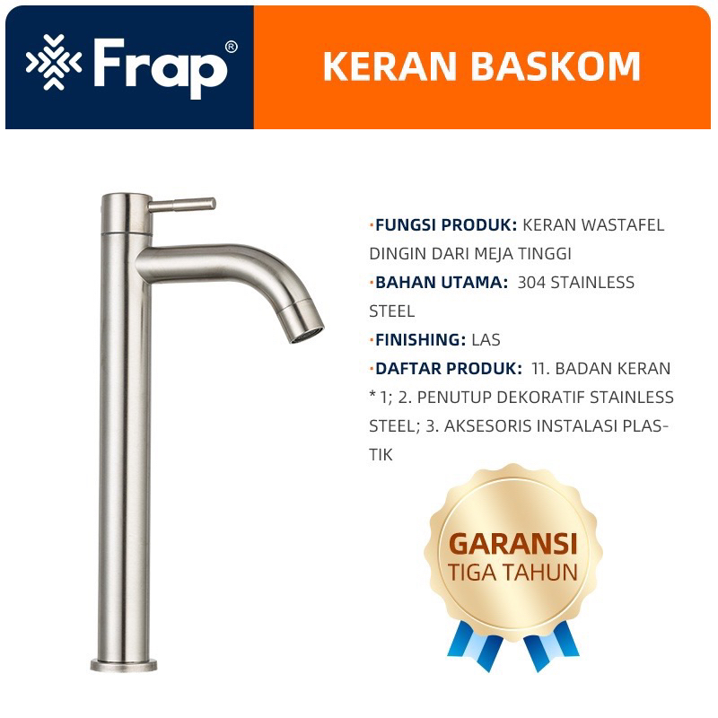Jual Frap If1336 Single Lever Basin Pillar Tap | Shopee Indonesia