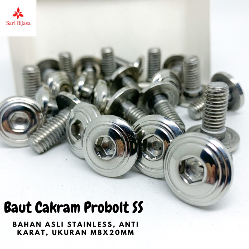 Jual Baut Piringan Cakram M8x20mm || BAUT PIRINGAN CAKRAM PROBOLT STAINLESS ANTI KARAT | Shopee ...