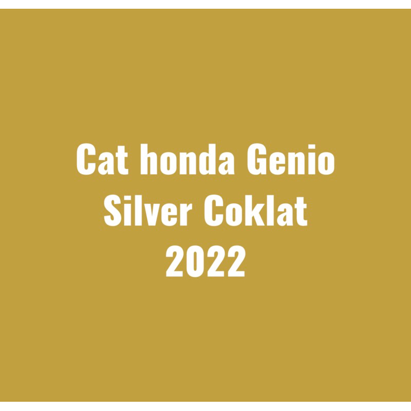 Jual Cat honda Genio silver coklat | Shopee Indonesia