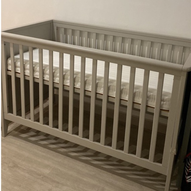 Jual Preloved Mothercare Appleby grey baby crib (box bayi) | Shopee ...