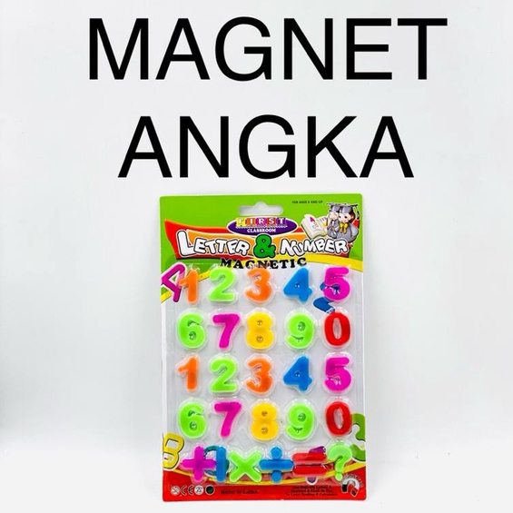 Jual Magnet Magnit SET Mainan Edukasi Anak Sekolah Huruf Abjad Angka ...