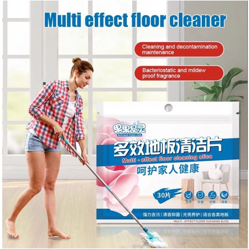Jual 26 DETERJEN LANTAI KERTAS 30Pcs || PEMBERSIH LANTAI SERBAGUNA ...