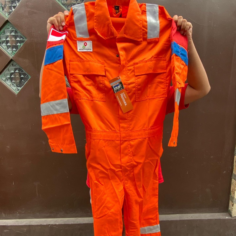 Jual Nomex Pertamina Coveral Pertamina Wearpack Nomex Pertamina Orange ...