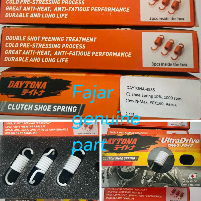 Jual Clutch shoe spring per sentrik per kopling racing daytona Aerox ...