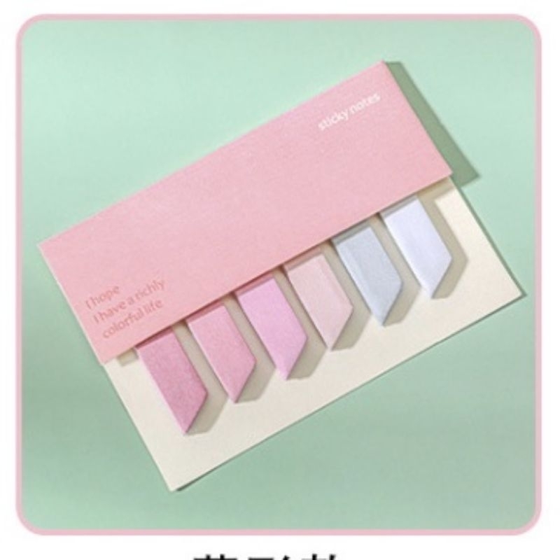 Jual PEMBATAS BUKU POLOS 6 IN 1 / POST IT / STICKY NOTES PENANDA ...