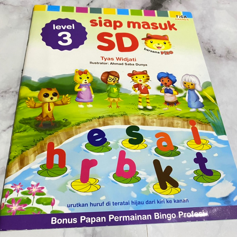 Jual Siap masuk SD level 3 buku aktivitas anak activity book paud ...