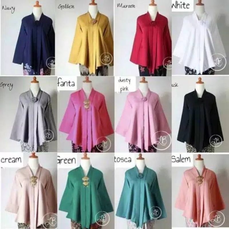 Jual ATASAN KEBAYA FLOY BALOTELI PANJANG LENGAN 4/3 UKURAN JUMBO LD 110 ...