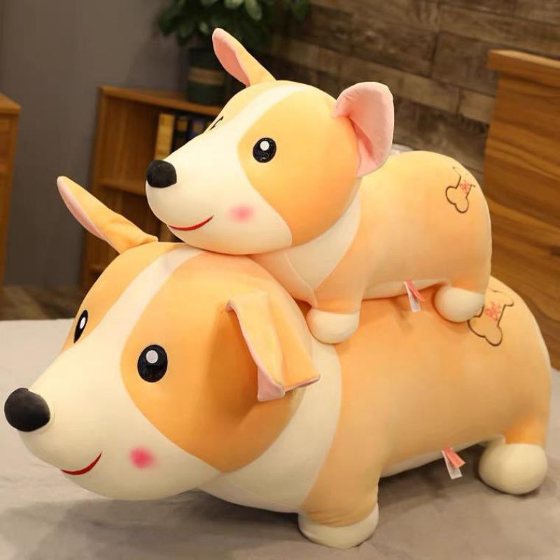 Jual Boneka anjing dog corgy long body cute 45CM Berkualitas | Shopee ...