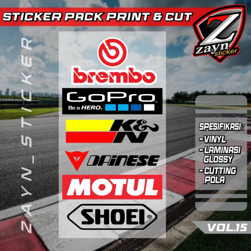 Jual STICKER STIKER PACK RACING SPONSOR KEREN + POTONG VOL15 | Shopee ...