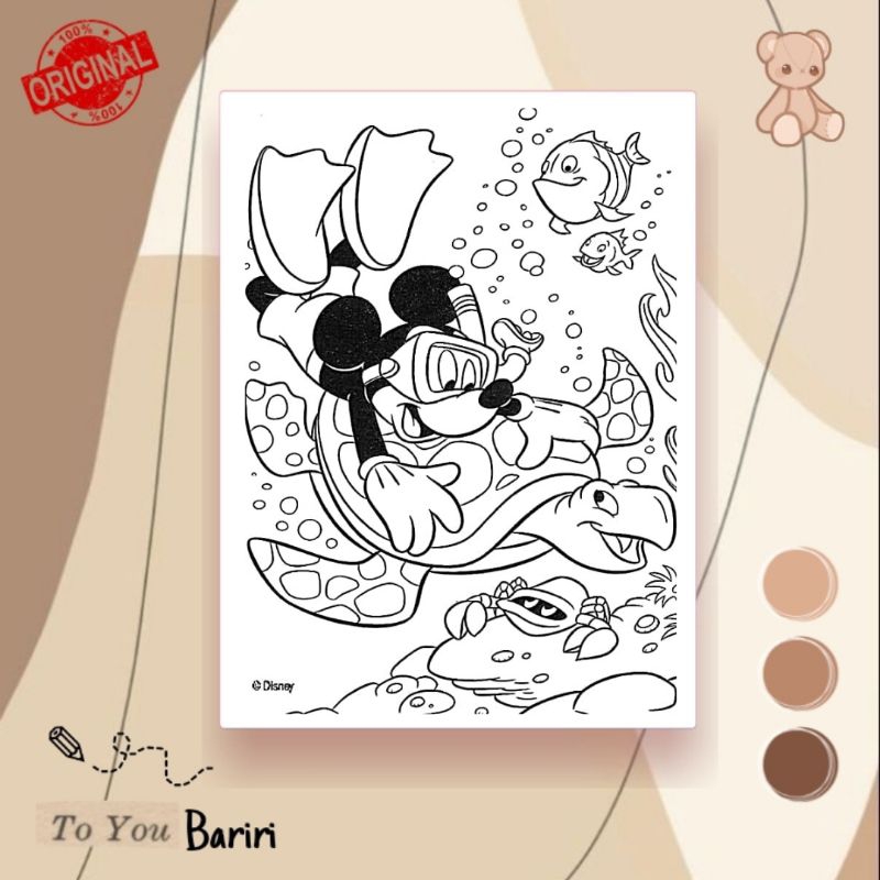 Jual Gambar Sketsa Mewarnai | MICKEY MOUSE | Sketsa lukis | Sketsa ...