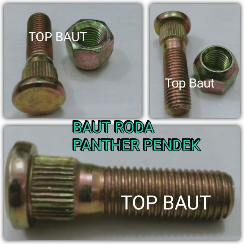 Jual MINIMAL ORDER 10 pcs baut roda panther pendek baut mur roda ...