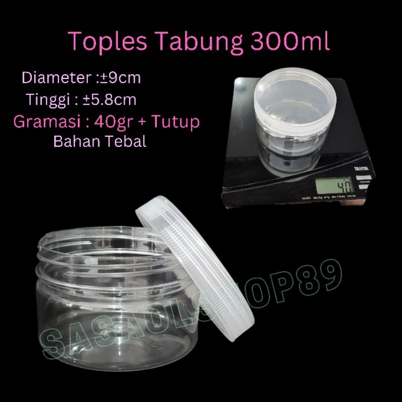 Jual Toples Tabung 300ml 200Ml TEBAL (10PCS)/Toples Tabung Tebal/Toples Kue | Shopee Indonesia