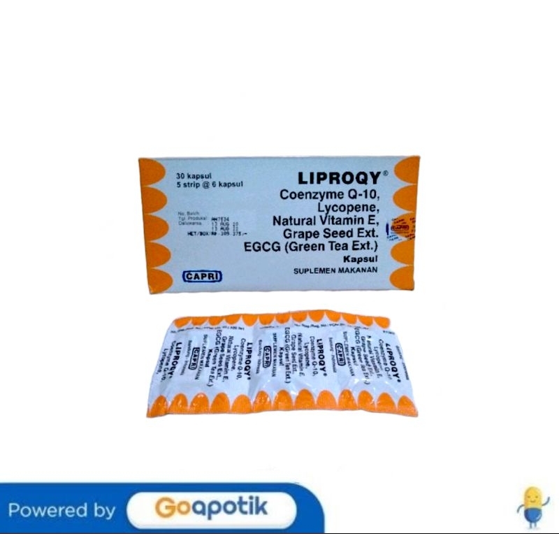 Jual liproqy strip 6 kapsul | Shopee Indonesia