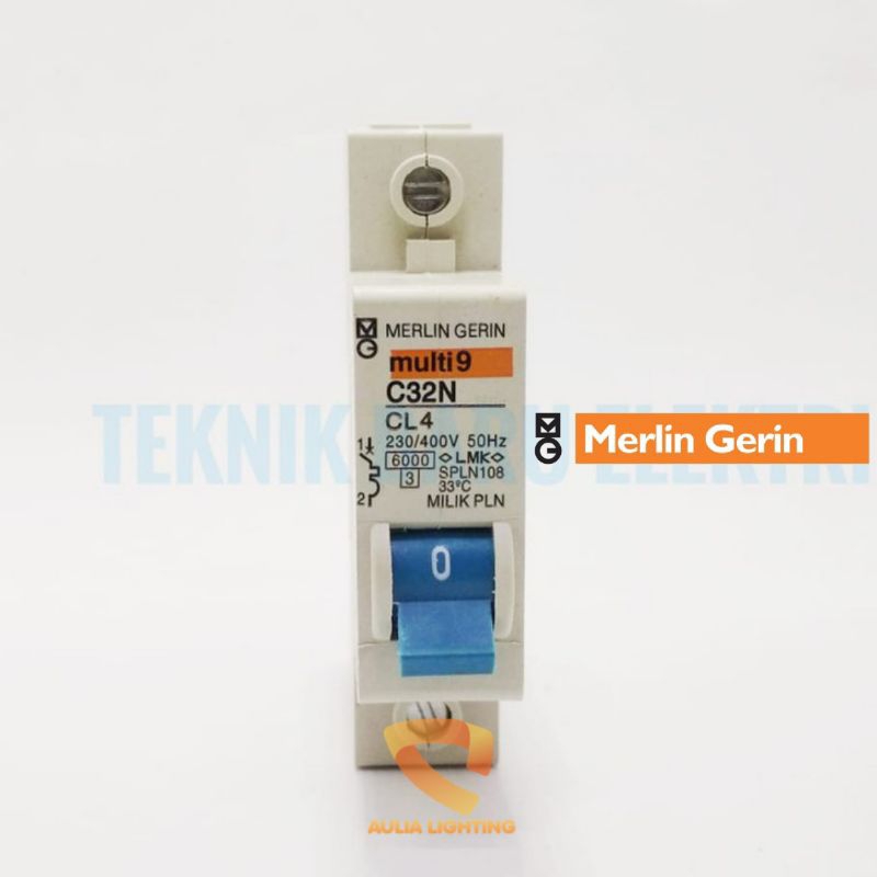 Jual MCB MULTI9 4A 4 AMPERE MERLIN GERIN PLN 900W CL4 SPLN BREKER ...