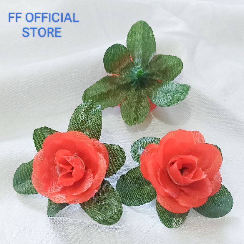 Jual Kepala Bunga Mawar Daun artificial hiasan mahar seserahan ...