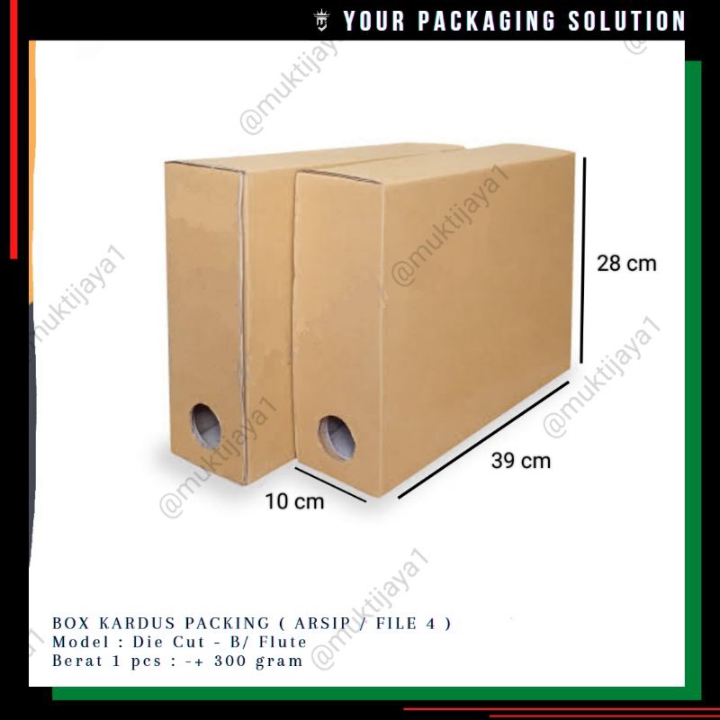Jual BOX ARSIP 4 • 39x10x28cm • KOTAK / KARDUS / ARSIP / FILE / DOKUMEN ...