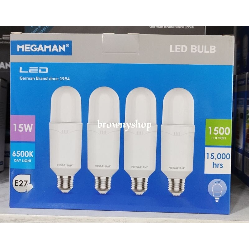 Jual LAMPU LED P BULB MEGAMAN STICK 15W (4 PC) | Shopee Indonesia