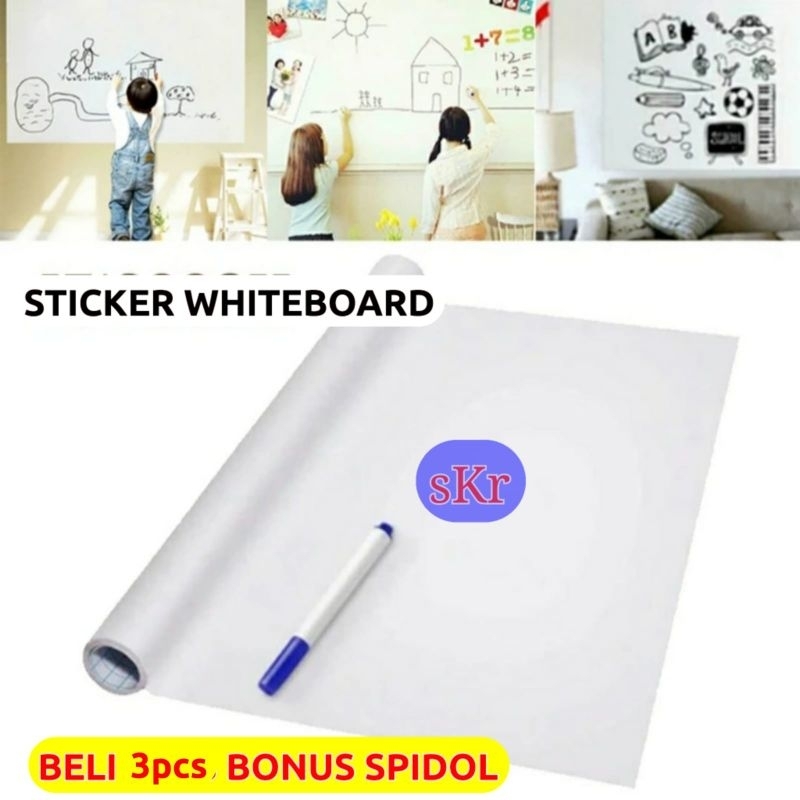 Jual Sticker WhiteBoard Stiker Papan Blackboard Tulis Ukuran 120cm X ...